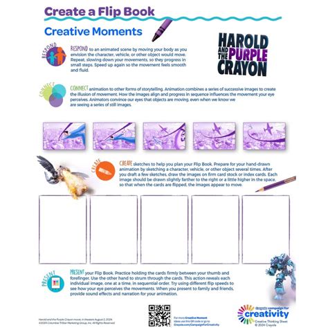 Create A Flip Book Creative Thinking Activity Sheet