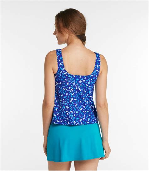 Womens Beansport Swimwear Scoopneck Tankini Top Print Swimwear At Llbean