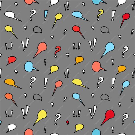 Premium Vector Pattern Of Dialogue Boxes And Grammatical Signs Abstract Communication