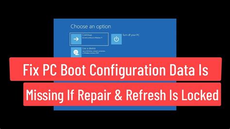 Solución De Configuración De Arranque De Pc Reparar El Error De Datos