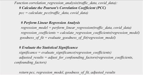 Correlation And Regression Analysis Algorithm Download Scientific Diagram