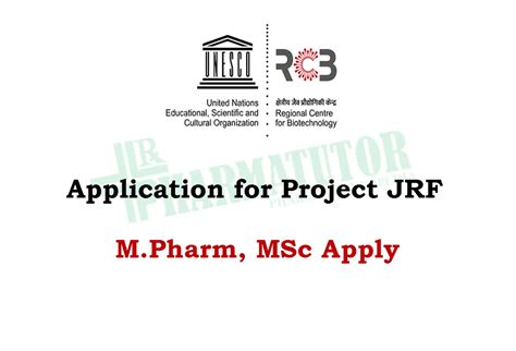 Application For Project Jrf At Regional Centre For Biotechnology M