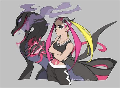 Pokemon Plumeria And Her Salazzle Pokemon Art Plumeria Pokemon Pokemon Moon And Sun