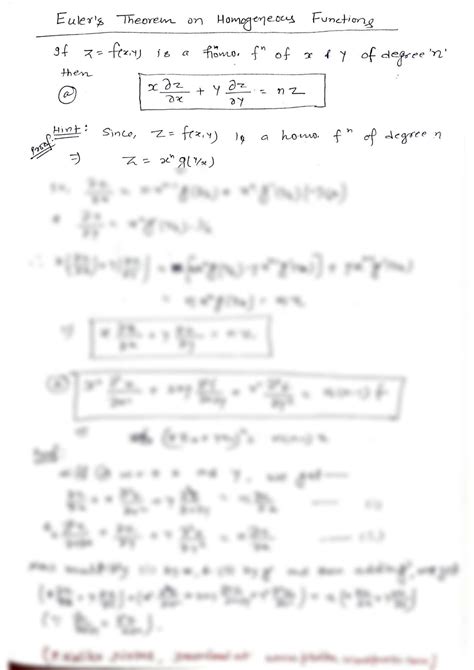 Solution Calculus Handwritten Study Material With Solved Examples