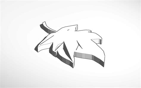 3d Design Leaf Tinkercad