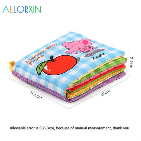 1 개 교육 장난감 유아 모바일 소프트 책 야채 개발 인형 딸랑이 신생아 어린이 아기 장난감 아기 장난감 아기 장난감