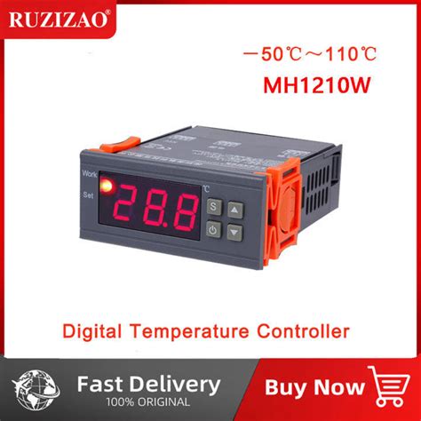 MH1210W DC12V 24V Temperature Controller AC90 250V 10A 220V Thermostat Regulator With Sensor
