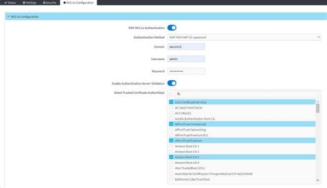 802 1x Configuration