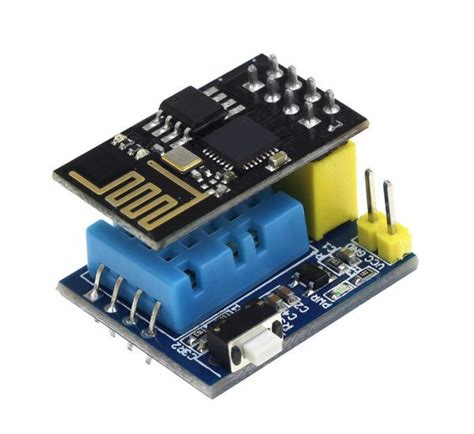 Dht11 Temperature Sensor Module 8266 With Esp 01s Kunkune