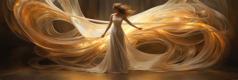 Premium Ai Image A Fluid Dance Of Luminous Ether Weaving Through The