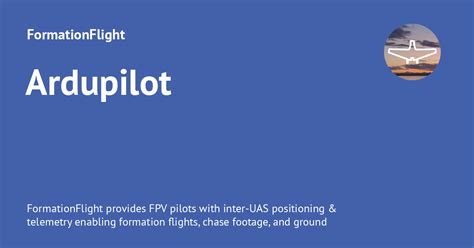 Ardupilot Formationflight