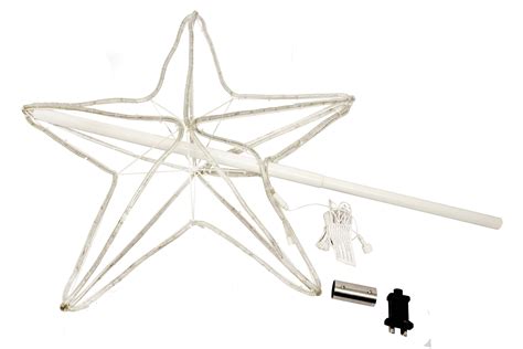 Bright White Pre Lit 80cm Tree Topper For Giant Outdoor Trees