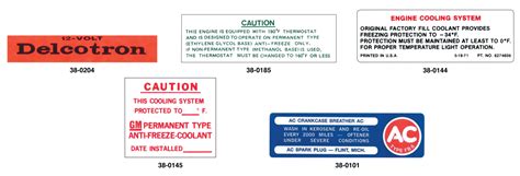 Engine Compartment Decals For 1967 72 Chevy And Gmc Trucks And Suvs Lmc