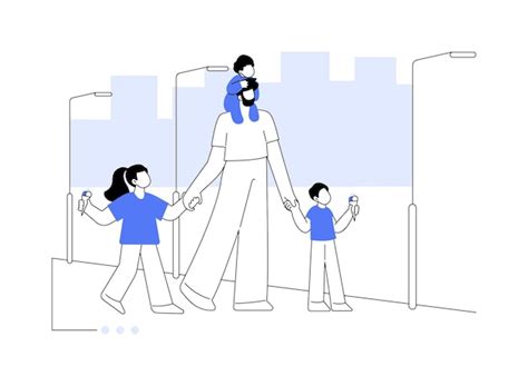 Premium Vector Modern Dads Abstract Concept Vector Illustration