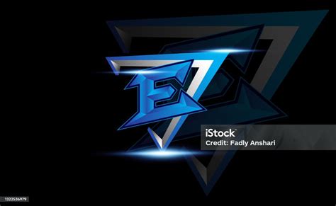 방패 벡터 초기 문자 모노그램 E스포츠 트위치 및 게임 로고 템플릿이 있는 초기 E 0명에 대한 스톡 벡터 아트 및 기타 이미지