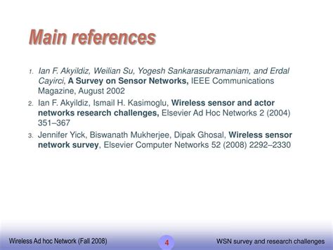 Ppt Wireless Sensor Networks Survey And Research Challenges