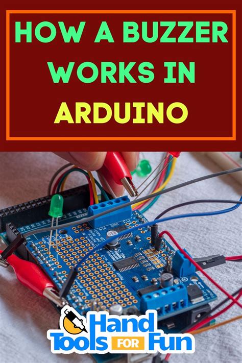 An Arduino Circuit With The Text How A Buzzer Works In Arduino