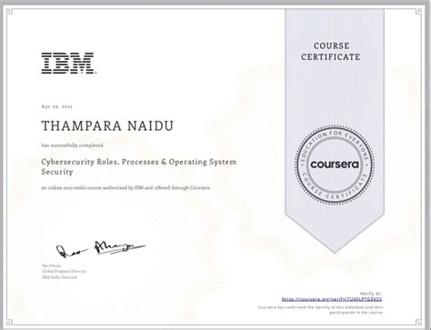 Hemanth Naidu On Linkedin Im Happy To Share That Ive Obtained A New Certification Cybersecurity