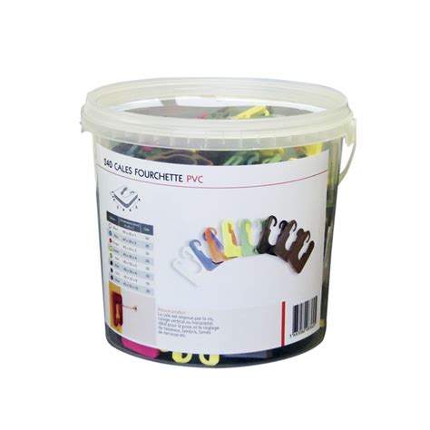 Seau De 240 Cales Fourchettes Pvc Cales Et Lots De Cales Kintech