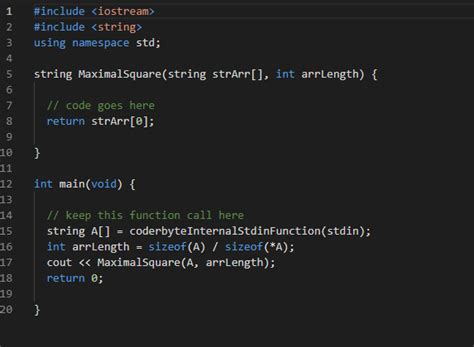 Solved Maximal Square Have The Function Maximalsquare