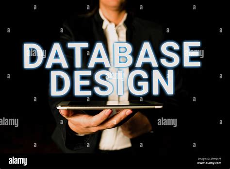 Conceptual Caption Database Design Word For Organisation Of Data According To A Database Model
