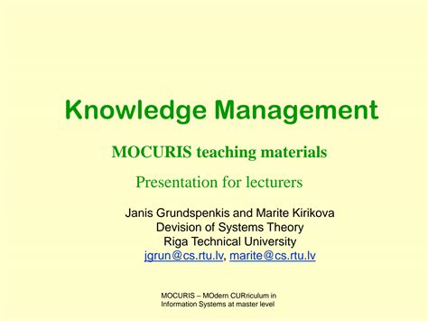 SOLUTION Knowledge Management Concepts Studypool