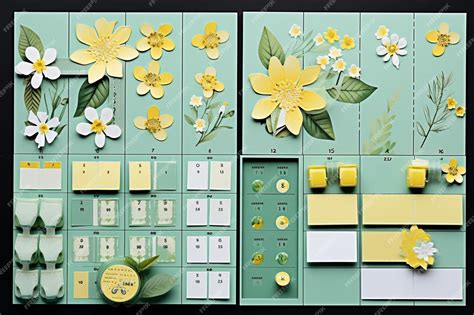 Premium Photo Spring Layout
