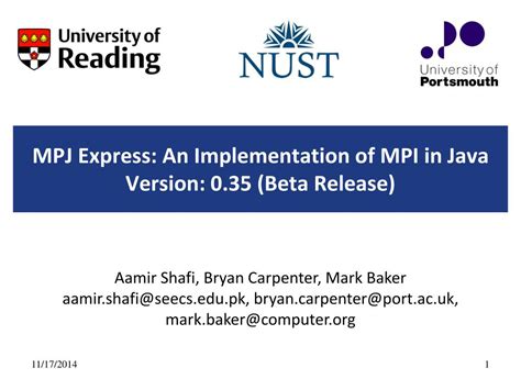 Ppt Mpj Express An Implementation Of Mpi In Java Version 035 Beta Release Powerpoint