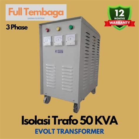 Jual Trafo Isolasi 50 Kva 3 Phase Full Tembaga Dry Type Evolt