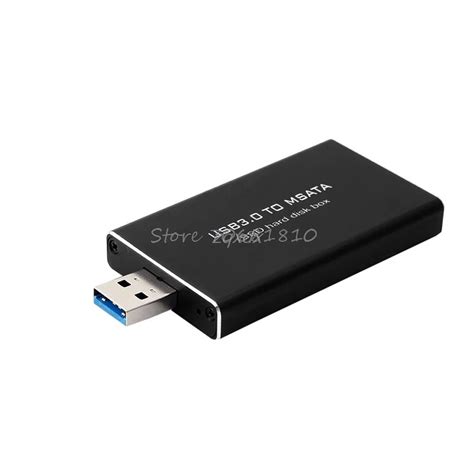 Usb 3 0 для Msata Ssd жесткий диск коробка конвертер адаптер корпус Внешний чехол и Прямая