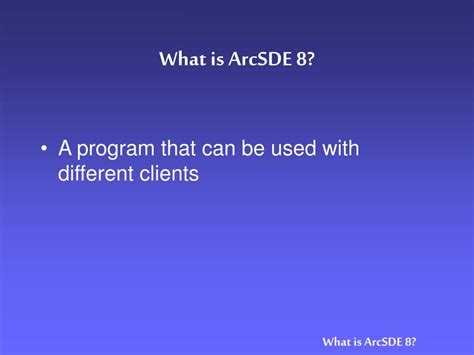 ppt arcsde presented by powerpoint presentation free download id 3422363
