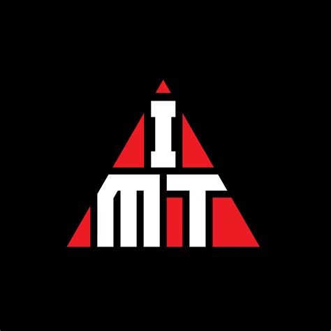 diseño de logotipo de letra de triángulo imt con forma de triángulo monograma de diseño de