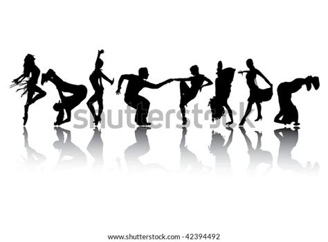 사람들이 춤을 추고 있습니다 스톡 벡터로열티 프리 42394492