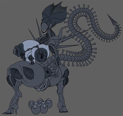Rule 34 Alien Big Ass Breasts Egg Egg Laying Female Xenomorph Gaping Nipples Huge Breasts