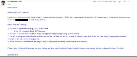 Pranjal Srivastava On Linkedin Excited To Get An Research Internship