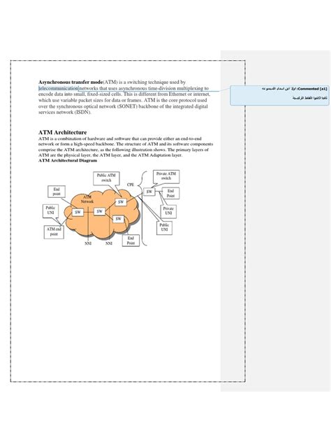 Atm Architecture Asynchronous Transfer Mode Pdf Asynchronous