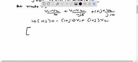 SOLVED Using nodal analysis find 𝐕 and 𝐕 in the circuit of Fig