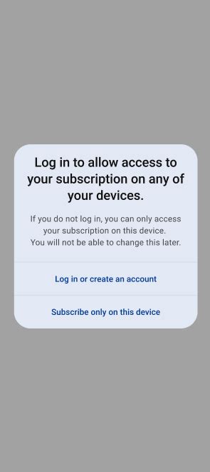 Remove Authentication Requirement For Subscription Flow · Issue 122136
