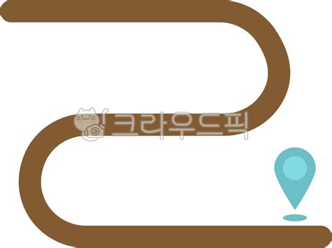 길 위치 안내 목표 차선 사진 이미지 일러스트 캘리그라피 Bidansol작가