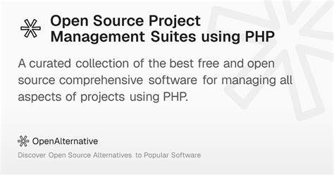 Open Source Project Management Suites Using Php Openalternative