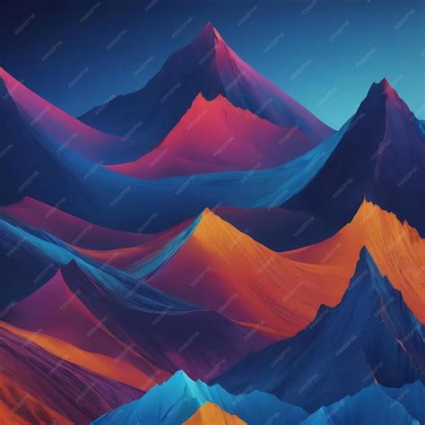 Premium Photo Blue Central Pass Gradient Backgorund Or Wallpaper