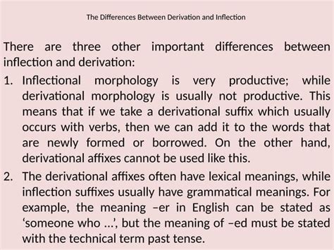 Morphology Derivationandinflectionmorphemepptx