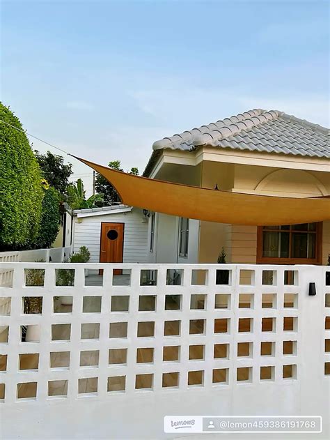 ไอเดียรั้วบ้านตกแต่งอิฐช่องลมสไตล์มินิมอล แกลเลอรีที่โพสต์โดย