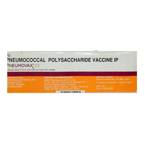 Pneumococcal Polysaccharide Vaccine Ip Dosage Form Liquid At Best Price In Thane Eskay