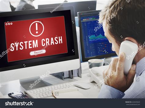 System Crash Network Problem Technology Software Stock Photo 423435643 Shutterstock