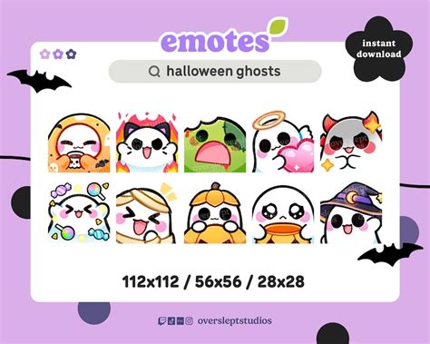 10 Halloween Ghost Emotes Pack For Twitch And Discord Spooky Twitch