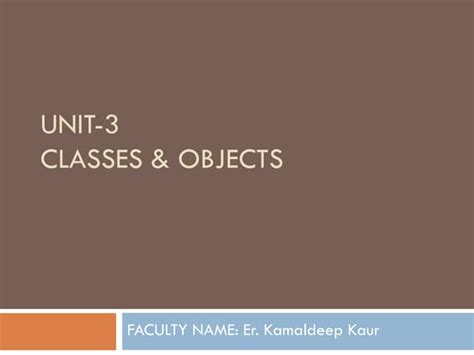 Classes And Objectspdfggggggggffffffffgggf Ppt