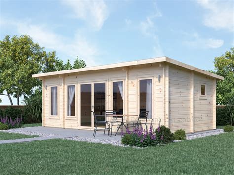 Log Cabin In An Exposed Area Log Cabin Kits