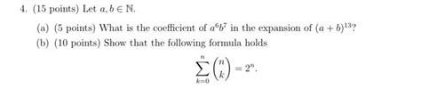 solved 4 15 points let a b∈n a 5 points what is the