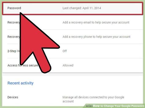 How To Change Your Google Password 10 Steps With Pictures